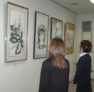近作を集めた水墨画展 東日新聞